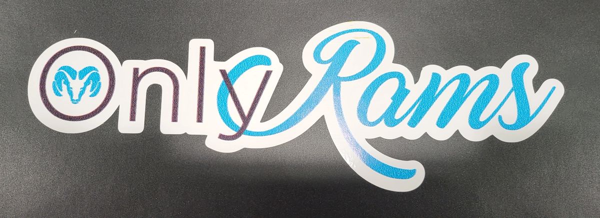 Only Rams Sticker