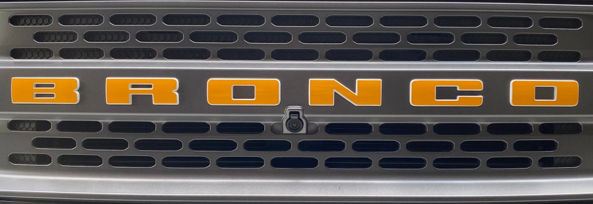 VINYL LETTERS OVERLAY DECAL FOR 2021 FORD BRONCO SPORT (FRONT - GRILLE)