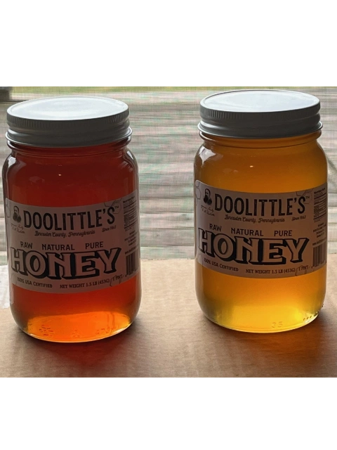 DOOLITTLE'S HONEY..... LITE Raw, Natural, Pure, Unfiltered Honey