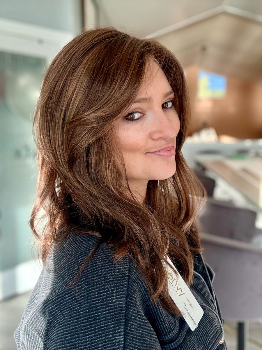 NEW Envy Joy Medium Brown Synthetic Wig