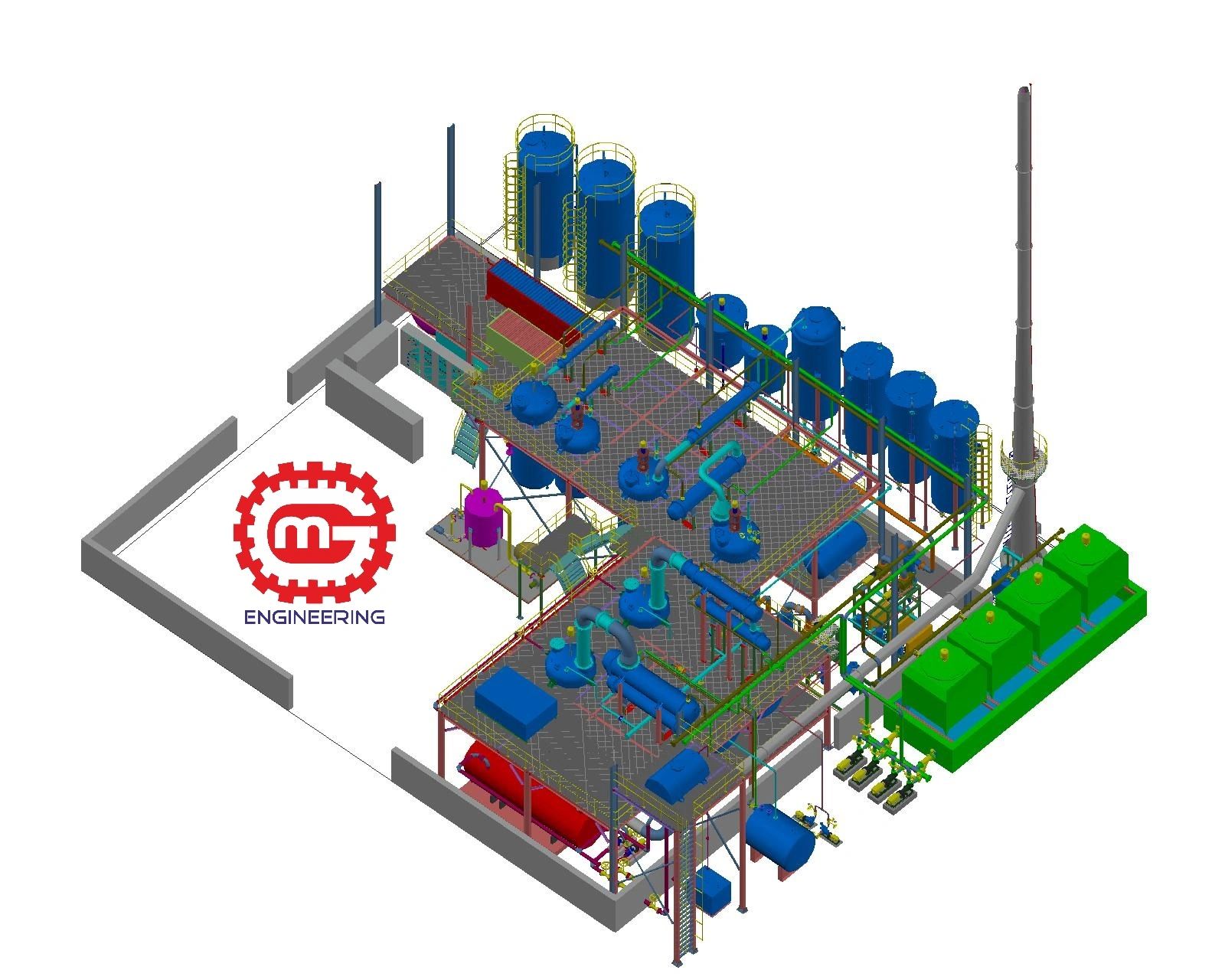 USED LUBE OIL RE-REFINING PLANT