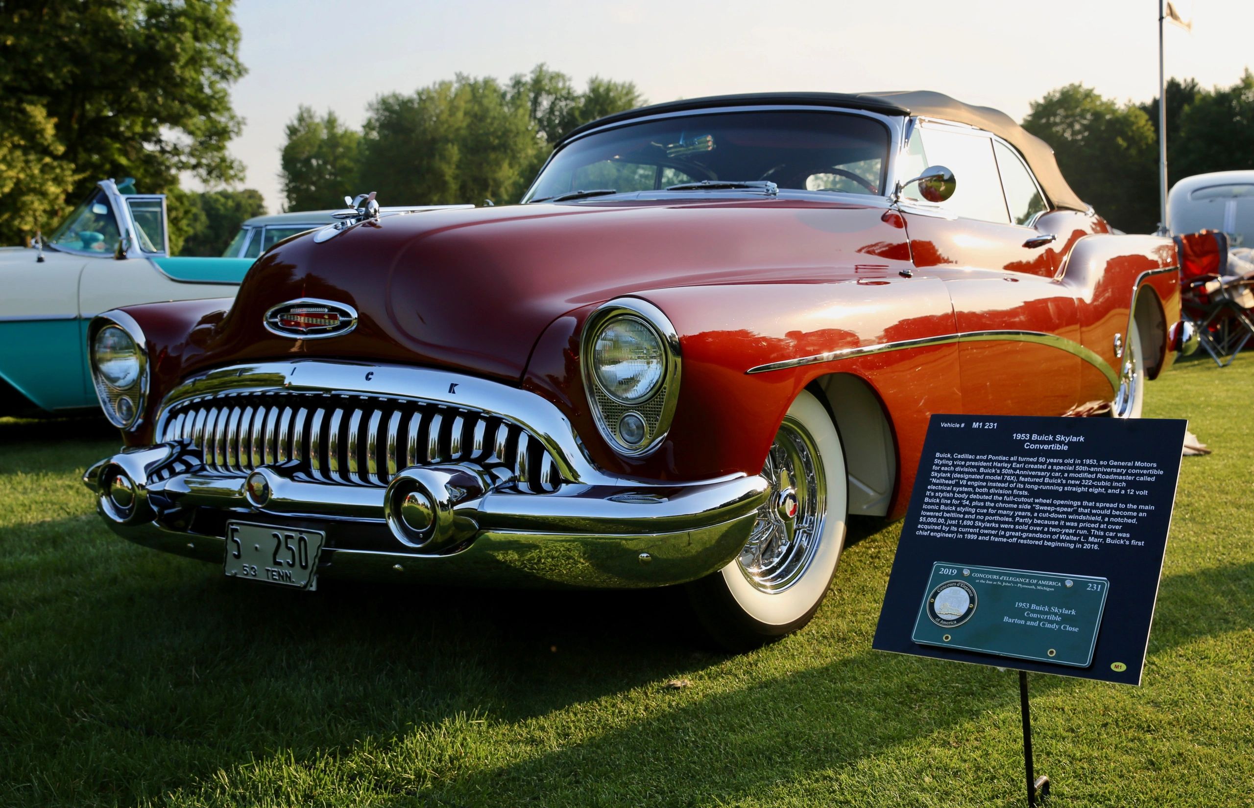 Mandarin Red 53 Skylark Concours USA 2019