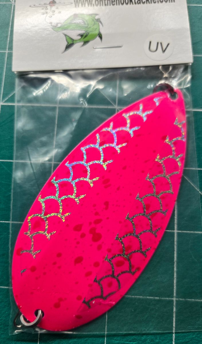 Pink on pink fish scale