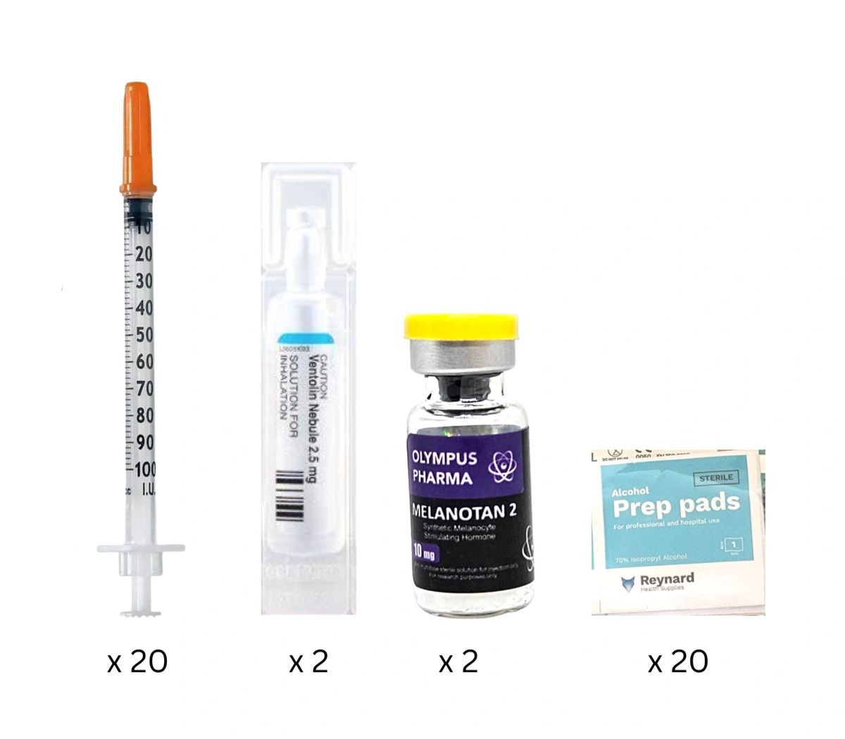 2 x Melanotan 2 Vial injection kit