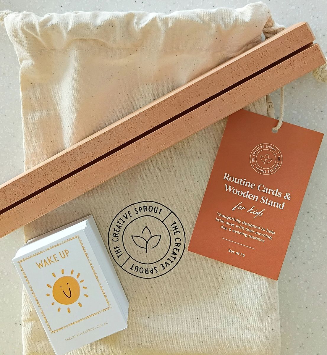 72 Daily Routine Cards & Display Stand - Daily Visual Cues