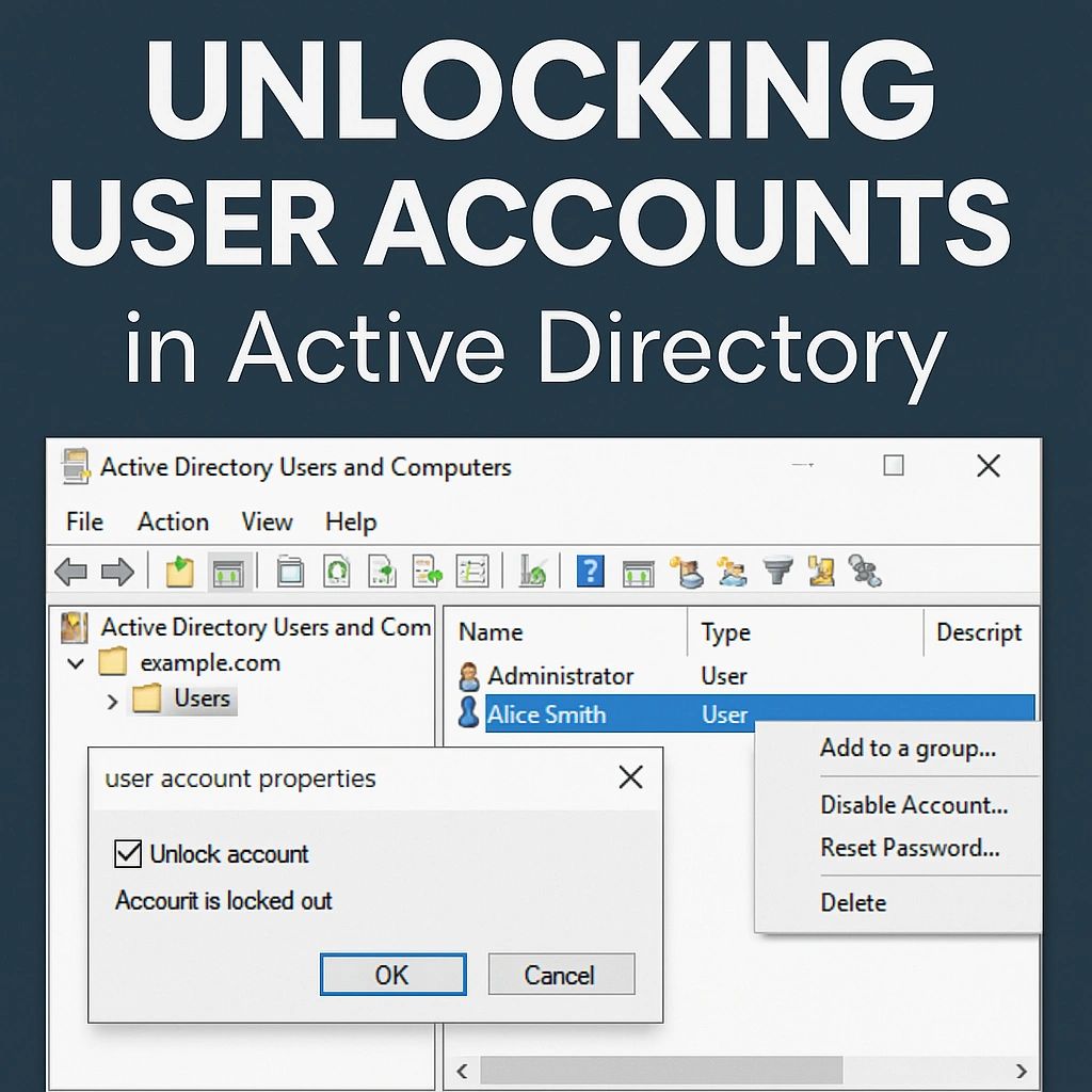 Level 1 IT Support: Unlocking User Accounts in Active Directory