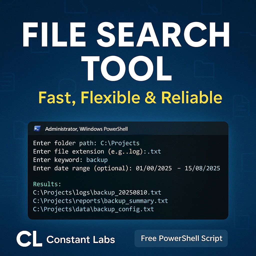 File Search Tool for IT Pros – Fast, Flexible, and Reliable
