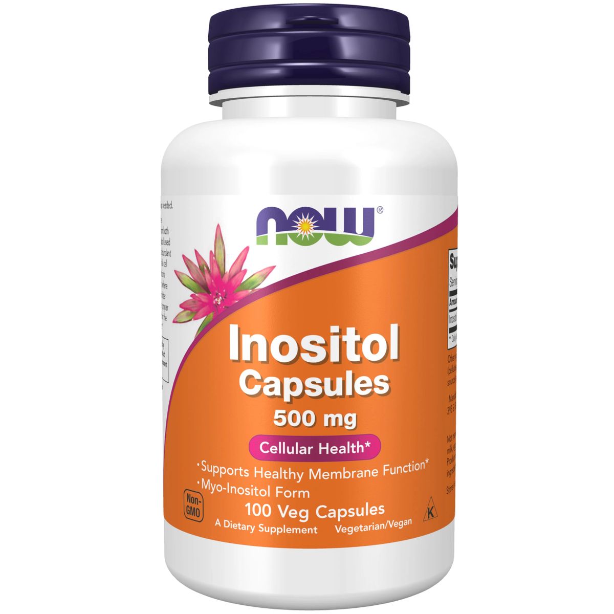 NOW FOODS INOSITOL 500mg 100 VCAPS / Myo-Inositol