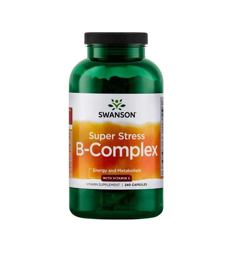 Swanson Super Stress B-Complex with Vitamin C 100 Caps