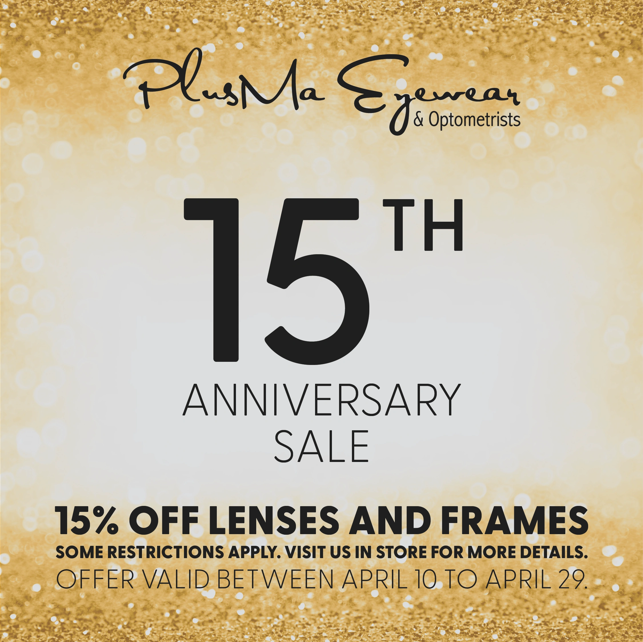 PlusMa 15th Anniversary Sale