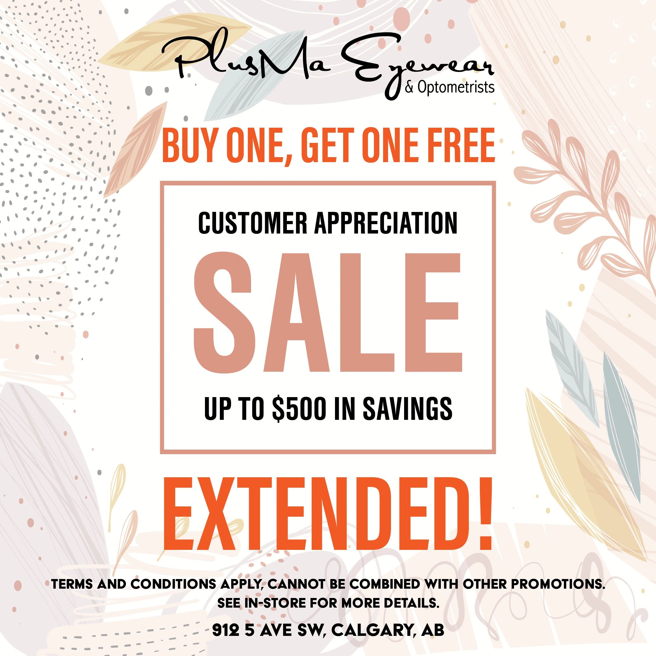 Customer Appreciation Sale - Extended until November 10!