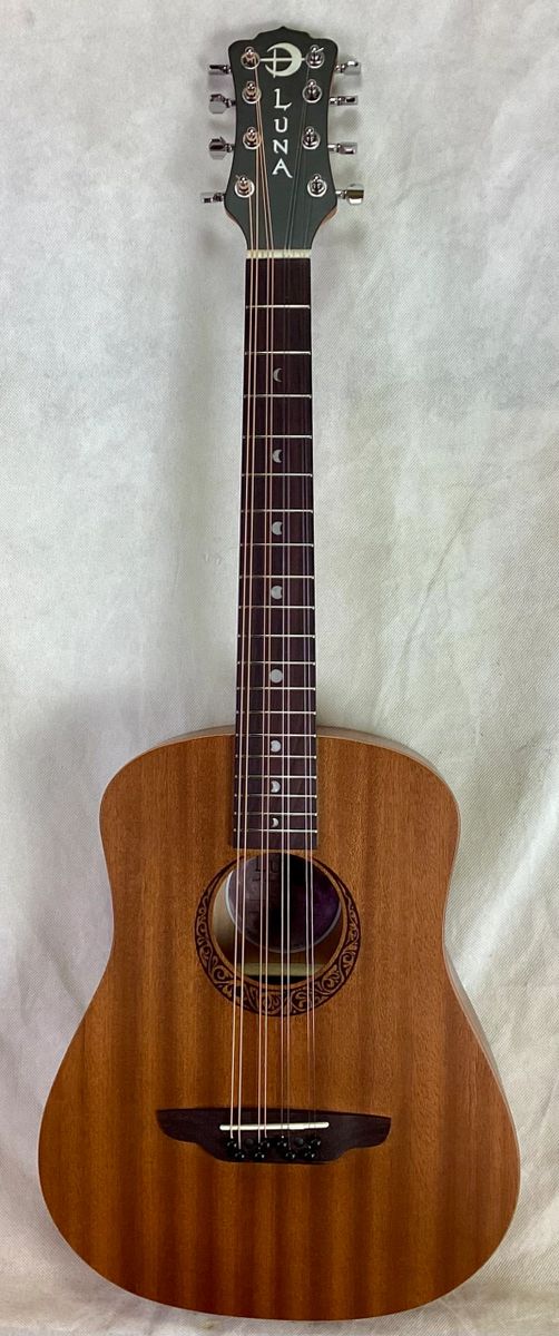 8 string Tenor Guitar conversion of Luna travel dreadnought guitar
