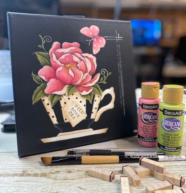 Wild Rose Tea Print Pattern