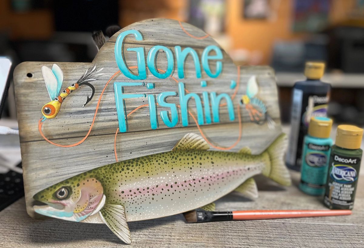 Gone Fishin' Print pattern