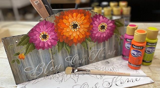 Gerbera Daisy Blessings Print Pattern