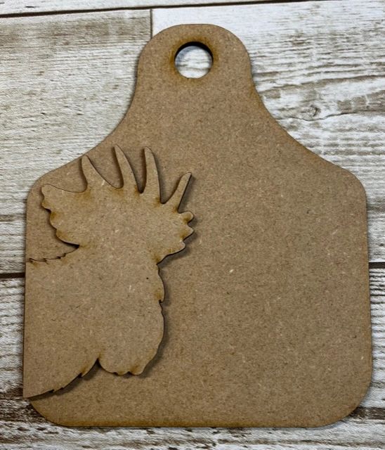 CLEARANCE Cattle Tag with Rooster