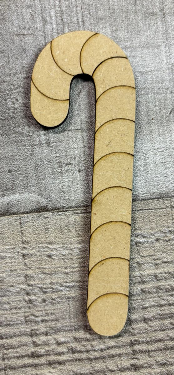 4" Candy Cane Cut out