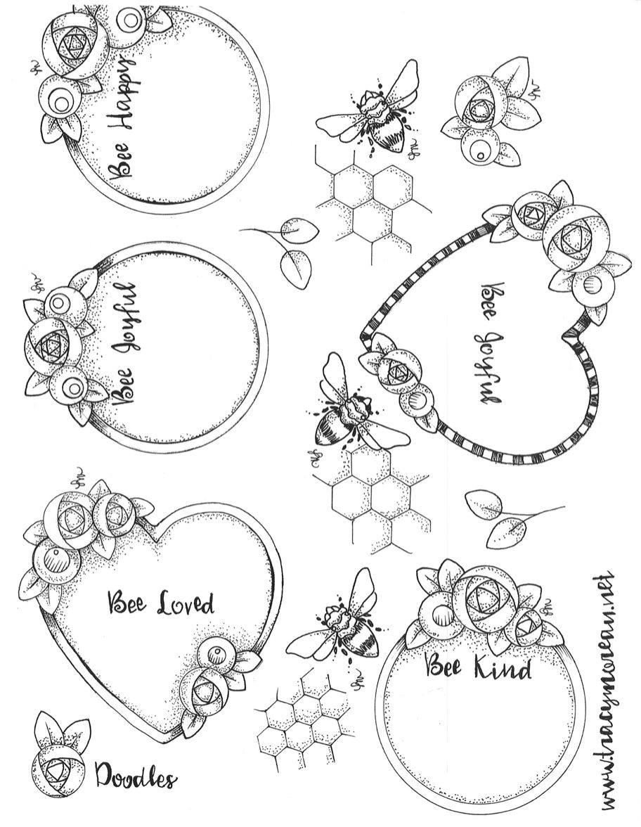 Bee Loved Tags Printable PDf