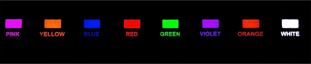 LED BACKLIGHTING COLORS