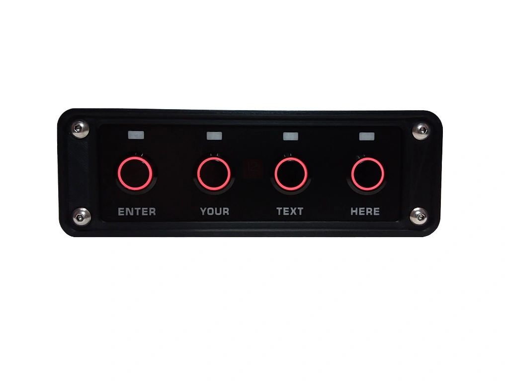 M2-4-16Hx Backlit Switch Panel with Trim