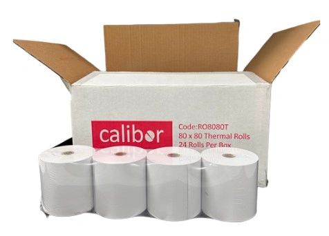 80x80 Thermal Receipt Printer Rolls (Box 24)