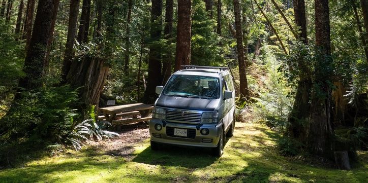 Van Life Adventure Haida Gwaii, Campervan Haida Gwaii, Camping Haida Gwaii