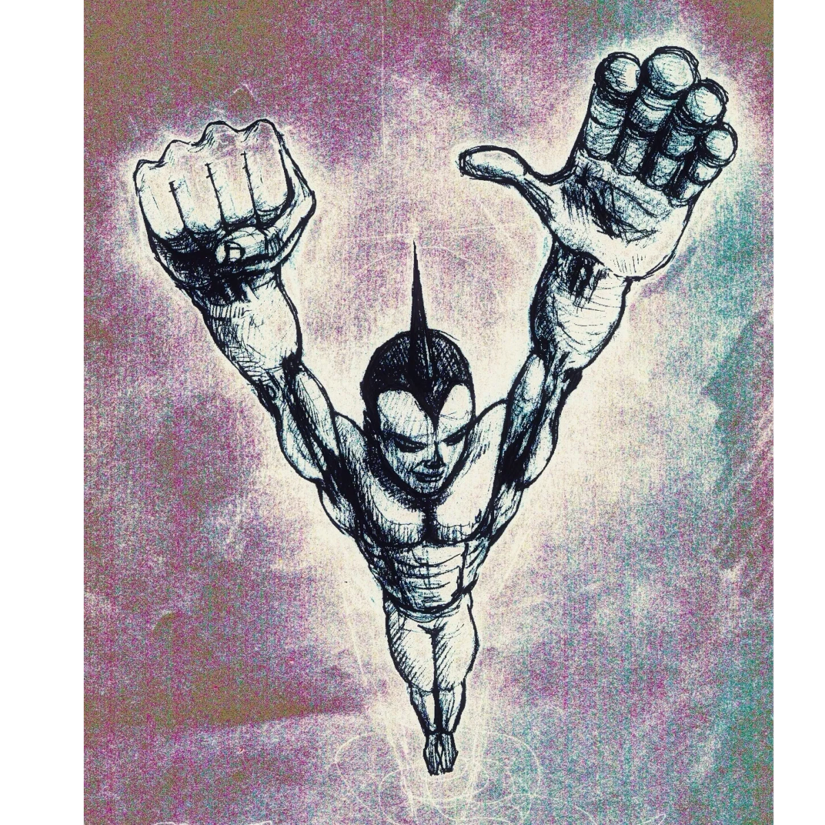 Atomic Boy - 12x18 Linen Poster Stock - SS Grotesque