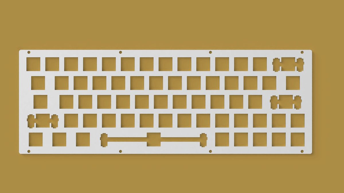 Custom aluminum keyboard plate