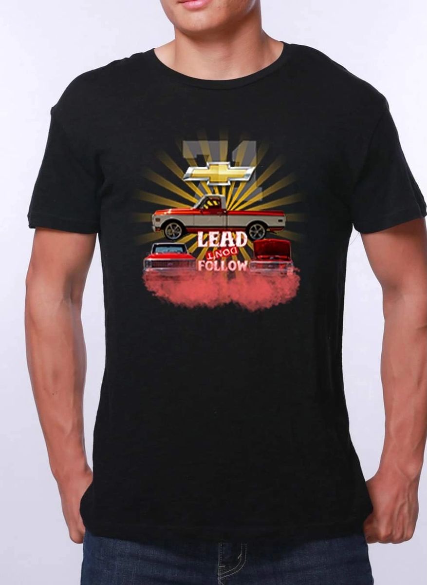 Car Show 71'Chevy C-10 Truck Rocker Tee