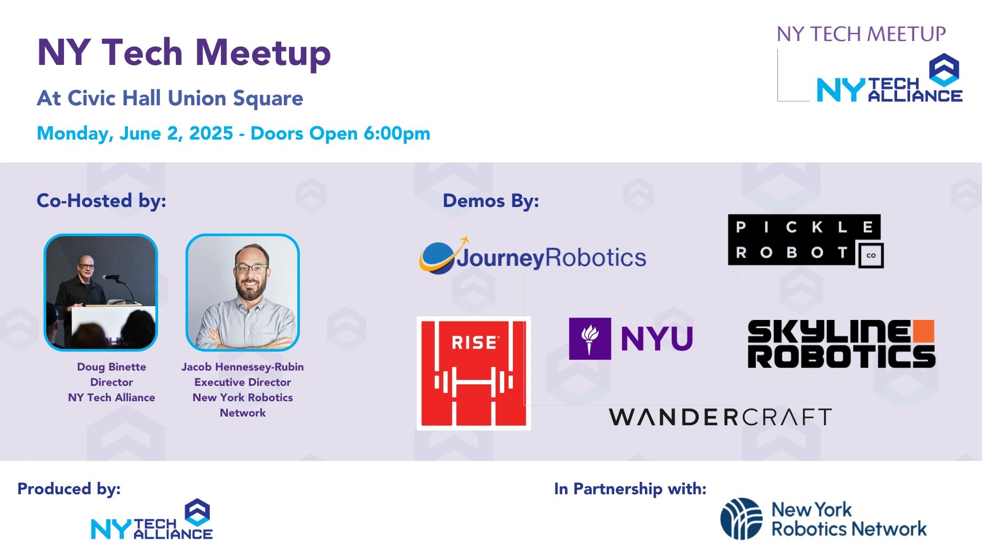 Robot Village Attends NY Tech Meetup – June 2025 Robotics Recap