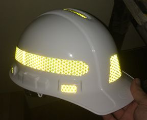 HARD HAT "GENERIC" REFLECTIVE DECALS (SINGLE HARD HAT KIT) - 7 COLORS