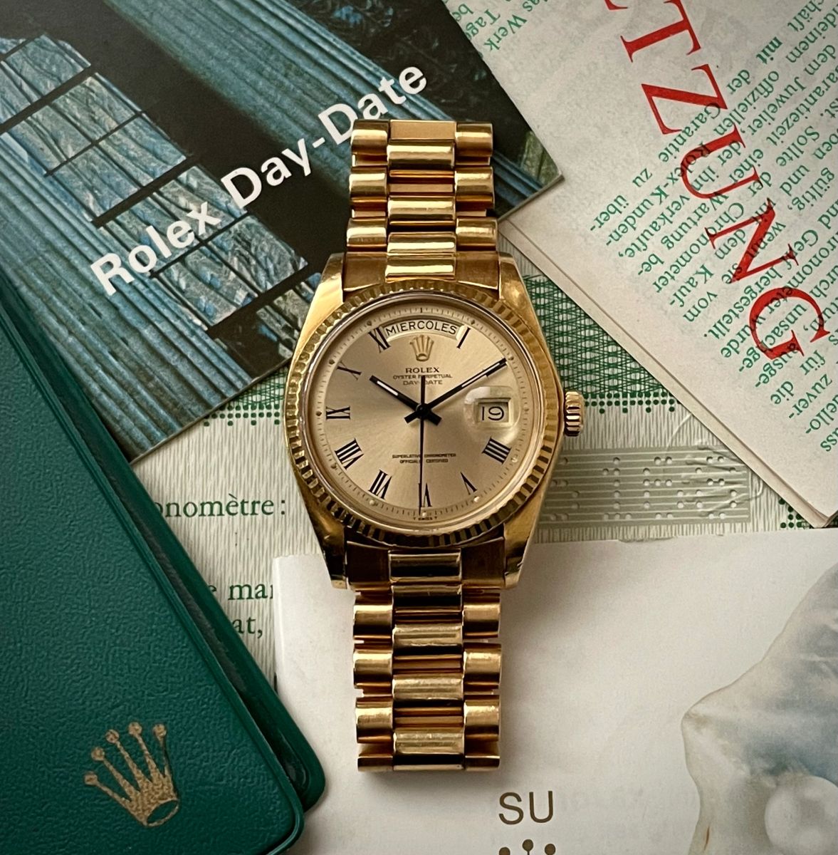 Vintage Rolex Day-Date 36mm | 1803 18K YG with Paper