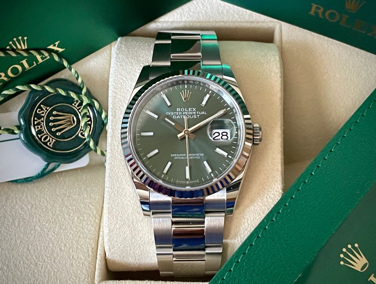 Rolex Datejust 36mm | 126234 Mint Green Dial - Full Set