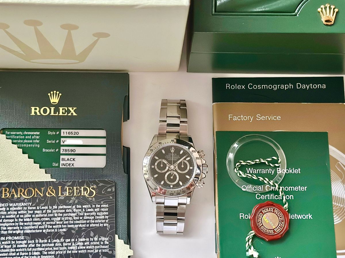 (SOLD) 2010 Rolex Daytona | 116520 Black Dial Set