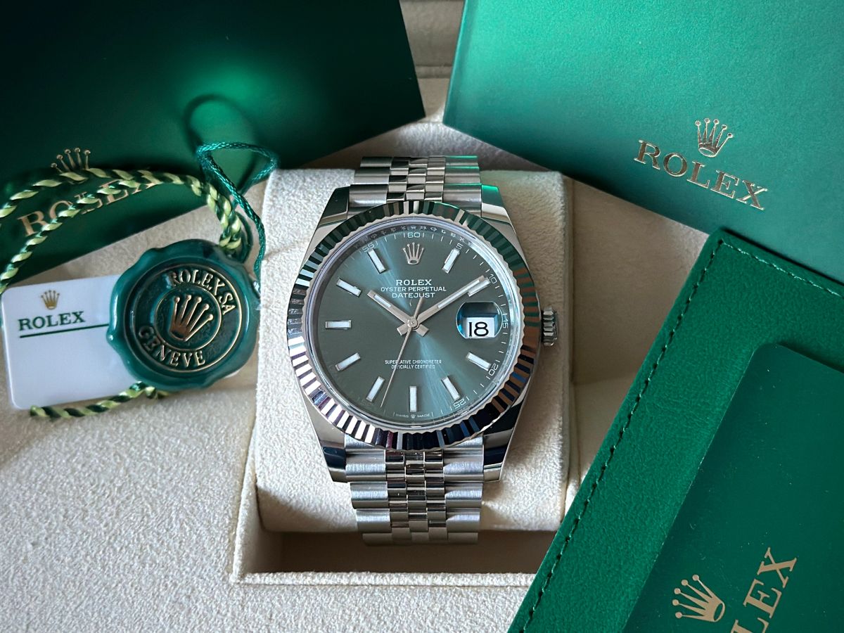 Rolex Datejust 41mm | 126334 Mint Green Dial - New Full Set