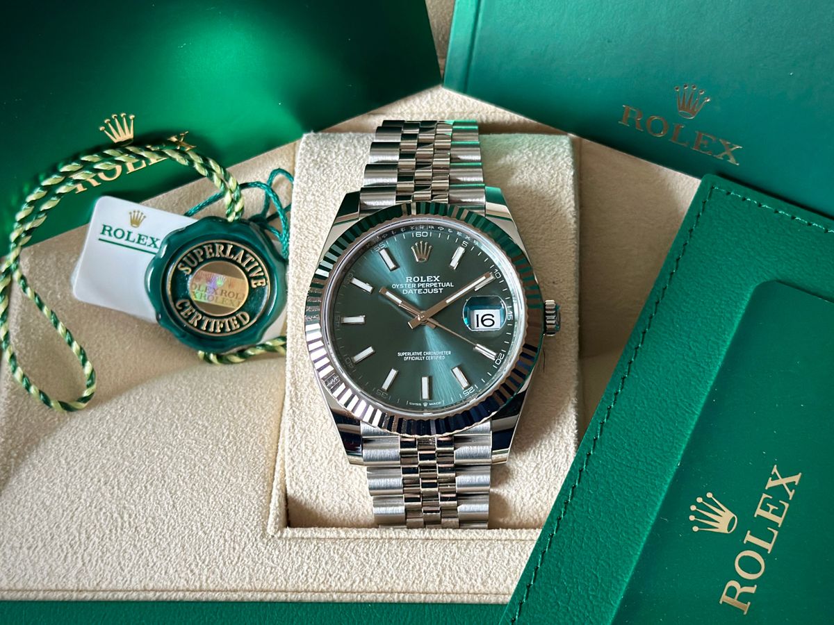 Rolex Datejust 41mm | 126334 Green Dial - Full Set