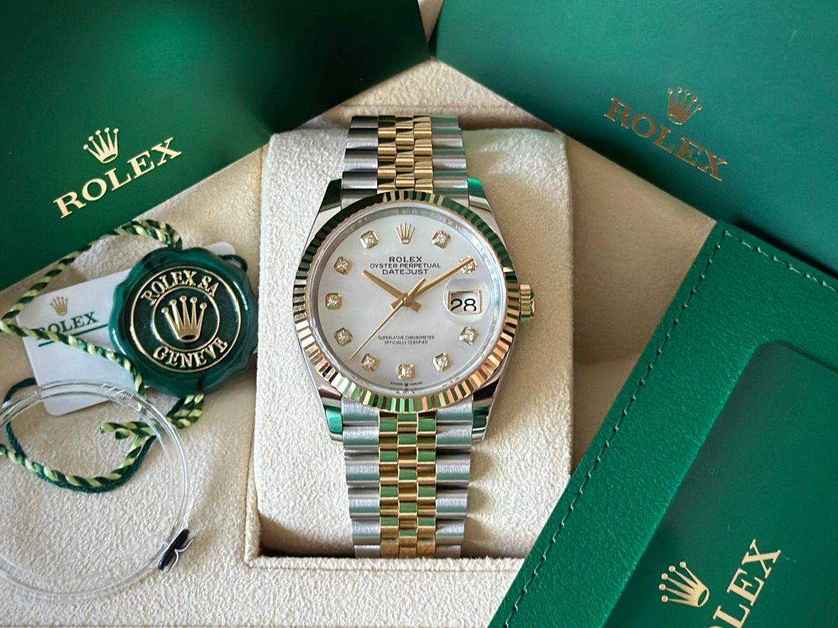 (SOLD) 2024 Rolex Datejust 36mm | 126233 TT Steel/YG - MOP Diamond Dial ...
