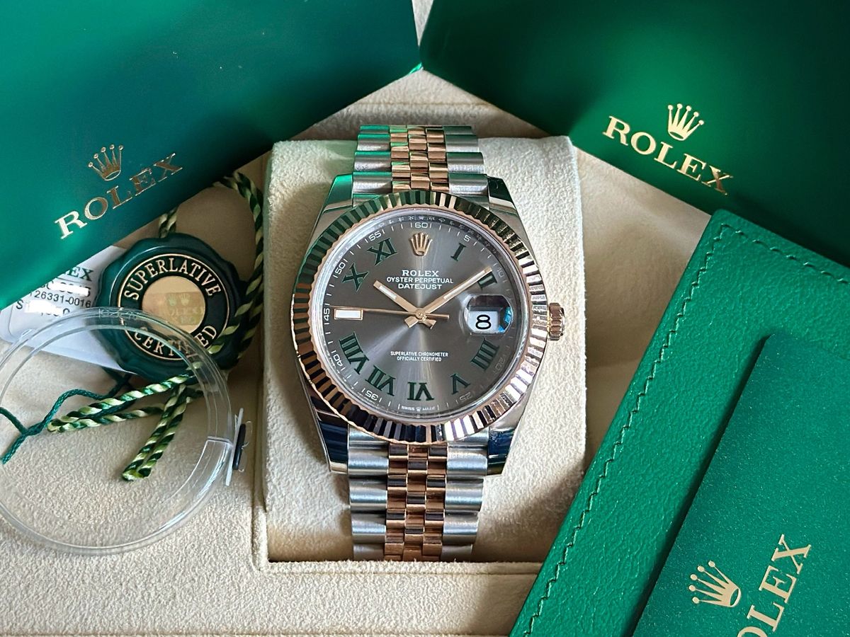 2022 Rolex Datejust 41mm | 126331 TT Wimbledon Dial Jubilee Bracelet ...