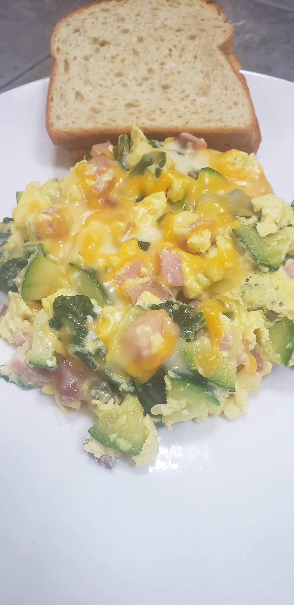 Ham and Veggie Scramble