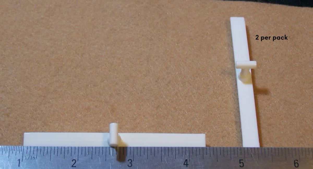 Thick Style Shutter Vane Connector for 4" Louvers - Vinyl / Poly | Tilt ...