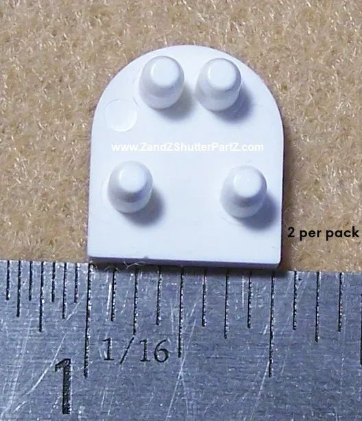 Vinyl / Poly Plantation Shutter End Cap - Style 1 - Shutter Replacement ...