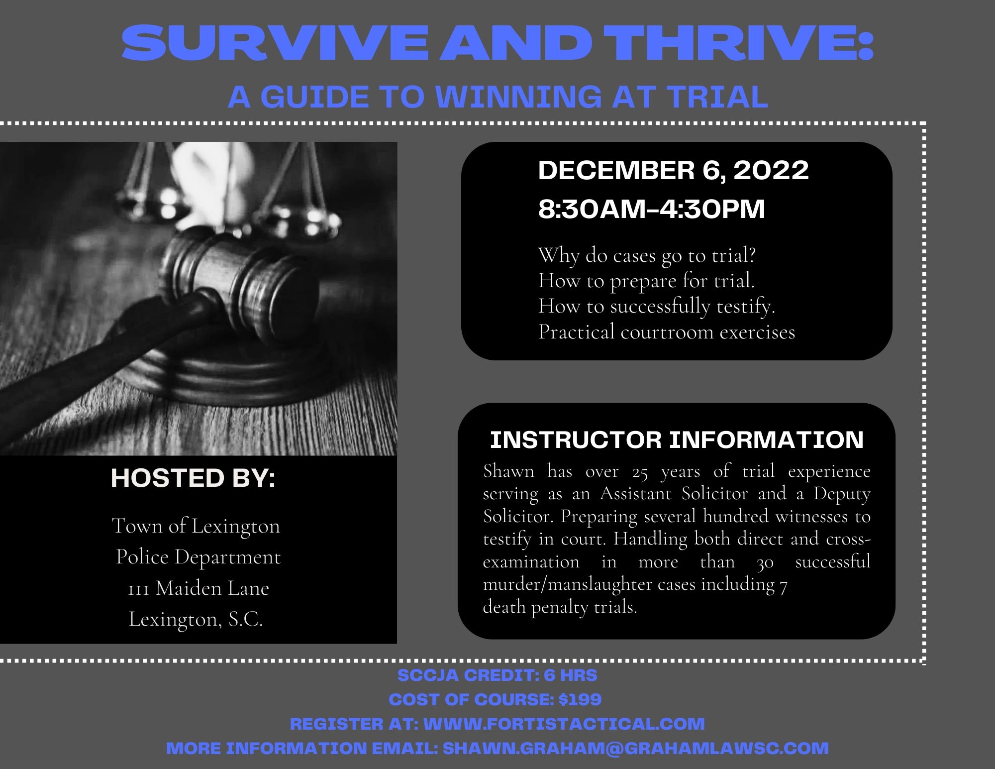 Survive and Thrive: A guide to winning at trial