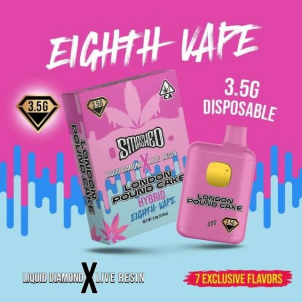 SMASHED EIGHTH VAPE: LONDON POUND CAKE (HYBRID) - LIQUID DIAMONDS X ...
