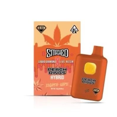 SMASHED EIGHTH VAPE: PEACH RINGS (HYBRID) - LIQUID DIAMONDS X LIVE ...
