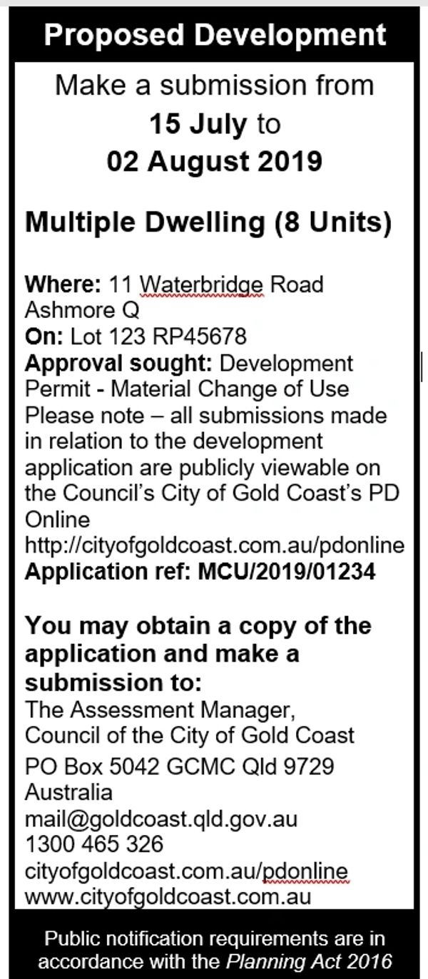 Sample Public Notices | Public Notice Signs