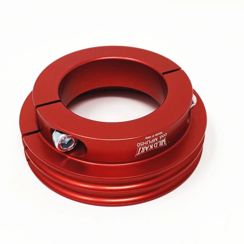 WildKart Water Pump Double Groove Pully for 50mm Axle (Color: Red)