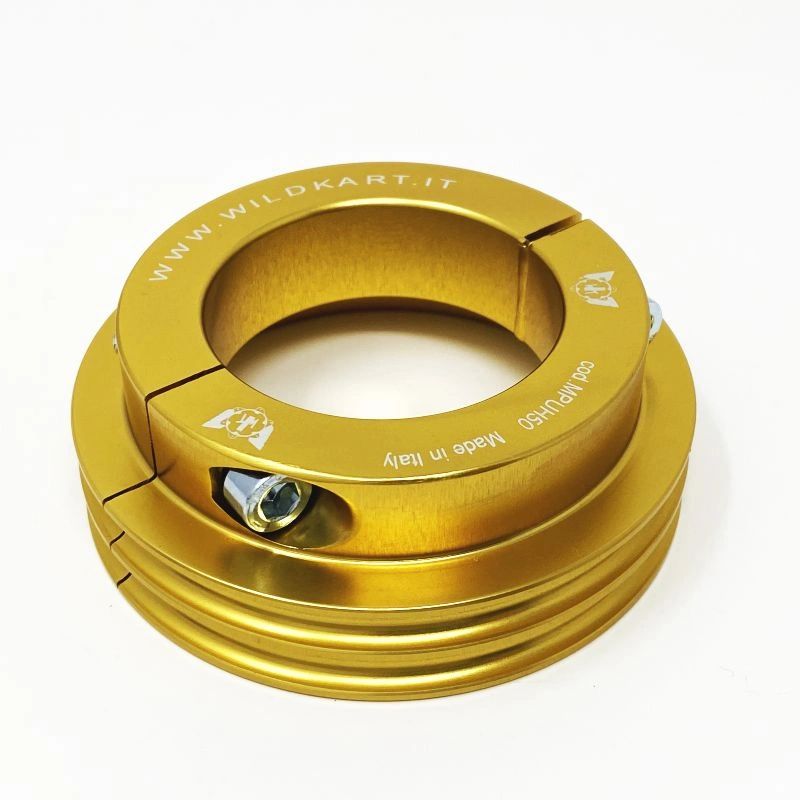 WildKart Water Pump Double Groove Pully for 50mm Axle (Color: Gold)