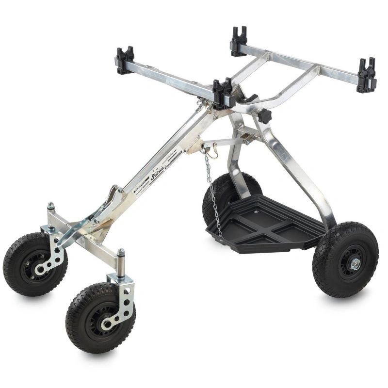 Stone Kart Stand - Aluminum One Person Kart Lift Trolley