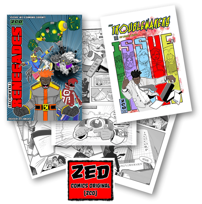 Zed Comics Original - Comic Art, Drawing