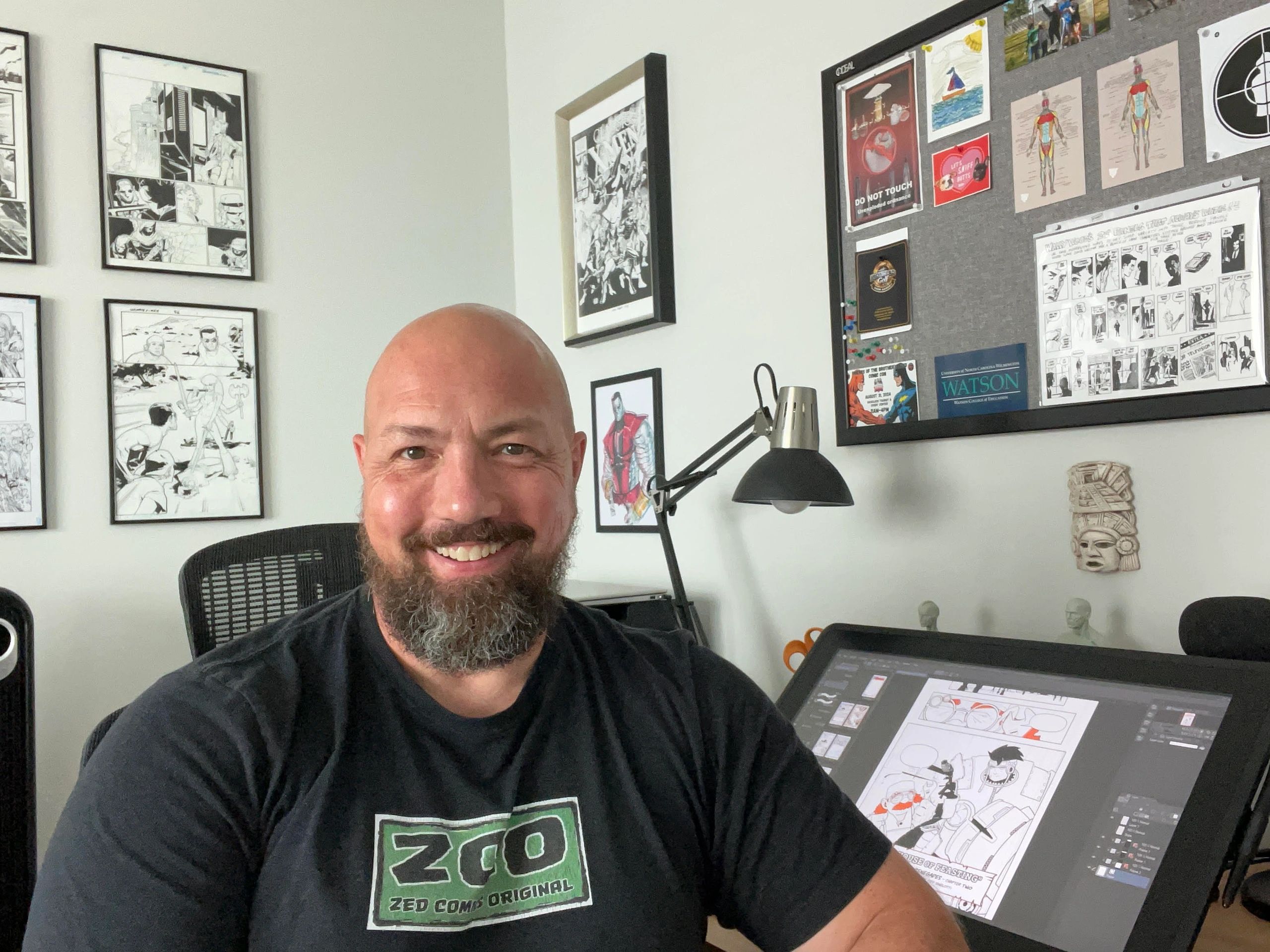 Zed Comics Original - Comic Art, Drawing